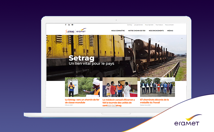 Two new websites for Setrag! - 29 March 2021 - News - Eramet