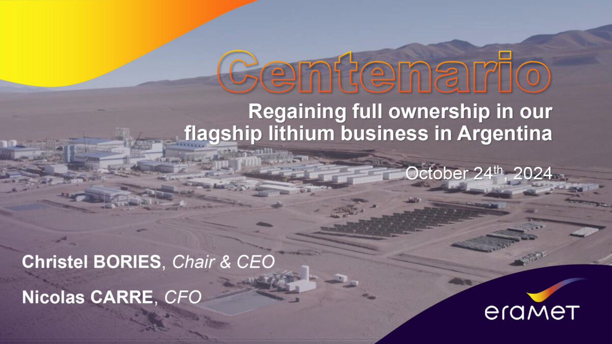 Eramet maintient sa contribution économique dans ses principaux ...